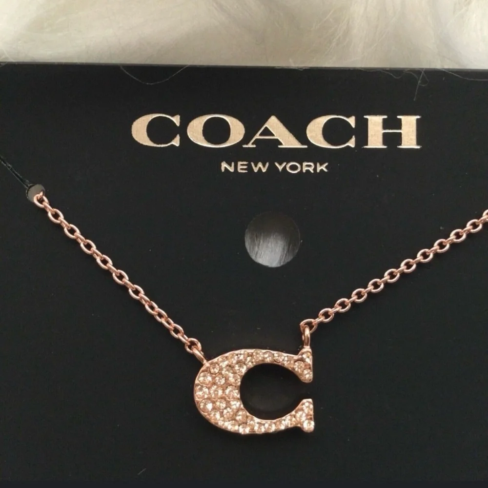 Coach | Jewelry | Coach Gold Signature C Necklace | Poshmark